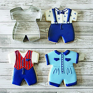 Baby Romper Cookie Cutter, 3.5" Made in USA by Ann Clark