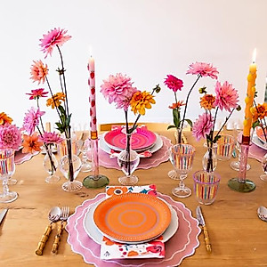 2 x Hand Painted 3D Pink Strawberries Dinner Candles | Ideal Birthday or Mothers Day Gift Unscented, 8 Hours Burn Time - Eco-Friendly Packaging, Summer Table Decor Made by Talking Tables