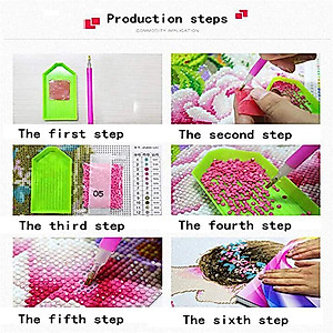 Sea Turtle Diamond Painting DIY 5D, Underwater Fish Numbering Kit, Angelfish Artwork Coral Reef Wall Art Aquarium Crystal Rhinestone Embroidery Picture Home Decor Adults Ocean Gift(12''Wx 16''H)