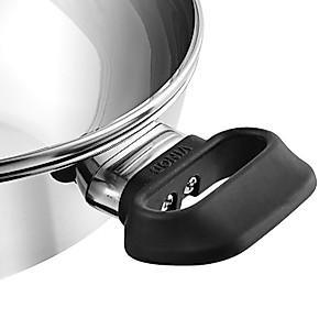 Vinod Stainless Steel Kadhai | Deluxe Wok With Glass Lid | Induction Friendly | Sandwich Bottom | 18cm Capacity | 1.6 Liters | Small-Size | Multi-Use Pot | Suitable For Indian Cooking, Gravy, Stews