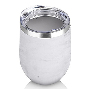 silichee 20 Oz Stainless Steel Wine Tumbler with Lid Gray Neutral Background Ornament Arabesque Greeting Card Wedding Insulated Tumblers Vacuum Coffee Mugs for Hot and Cold Wine,Drinks,Coffee