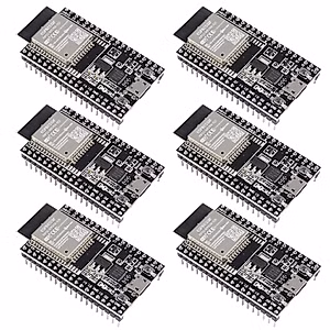 Dorhea 6PCS ESP32-DevKitC Core Board ESP32 Development Board ESP32-WROOM-32D Wireless WiFi Development Board Amplifier Filter Module
