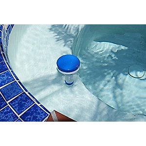 AquaAce Floating Spa Hot Tub Dispenser for 1 Inch Bromine or Chlorine Tablets, Premium Adjustable Chemical Floater, 13 Settings for Maximum Flow Control