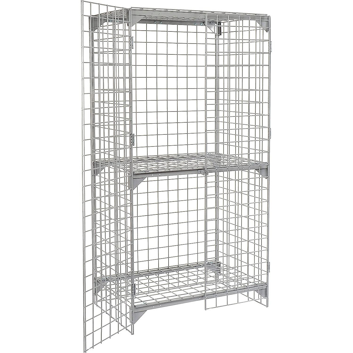 Global Industrial Wire Mesh Security Cage, 36 x 24 x 72