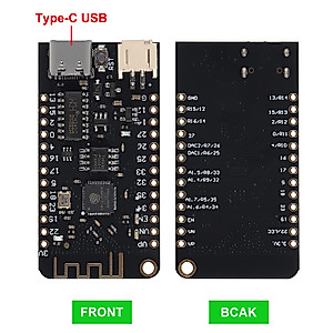 AITRIP 5PCS ESP32 Lite V1.0.0 WiFi Bluetooth Development Board Antenna ESP32 ESP-32 REV1 CH340G MicroPython 4MB Type-C USB for Arduino