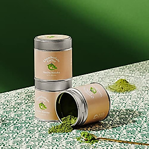 Chamberlain Coffee Matcha Japanese Green Tea Powder, Vegan, Gluten-Free 1oz tin, Vanilla