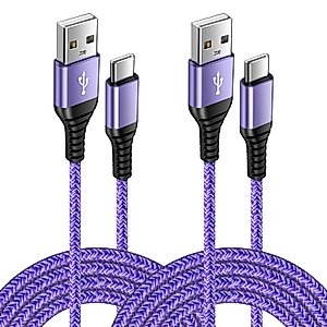 USB C Cable [2-Pack, 3FT] USB A to USB C Charger Cable Fast Charging Cord Type C Compatible with Samsung Galaxy S24 Ultra FE S23 FE S23 S22 A16 A15 5G A06 A35 A55,Google Pixel 9 Pro XL Fold 8a 8 Pro 7