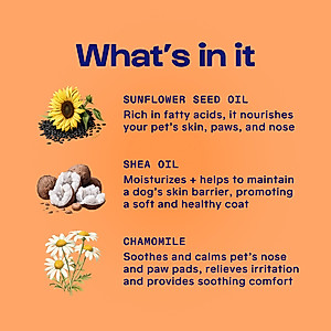 DDBC Dirty Dog Beauty Club - Butter Pup Balm - Daily Moisturizing for Paw Pads & Noses - Lick-Safe, Natural Ingredients, Veterinarian Developed - (1.8 oz), Unscented