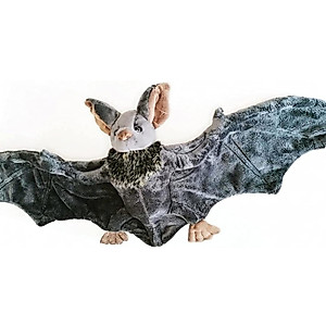Enivtfz 12" Large Bat Plush Toys, Creepy Goth Bat Stuffed Animal Lifelike Bats Plushie Doll Gothic Bat Soft Hugging Plush for Halloween Easter Christmas Valentines Birthday Gift