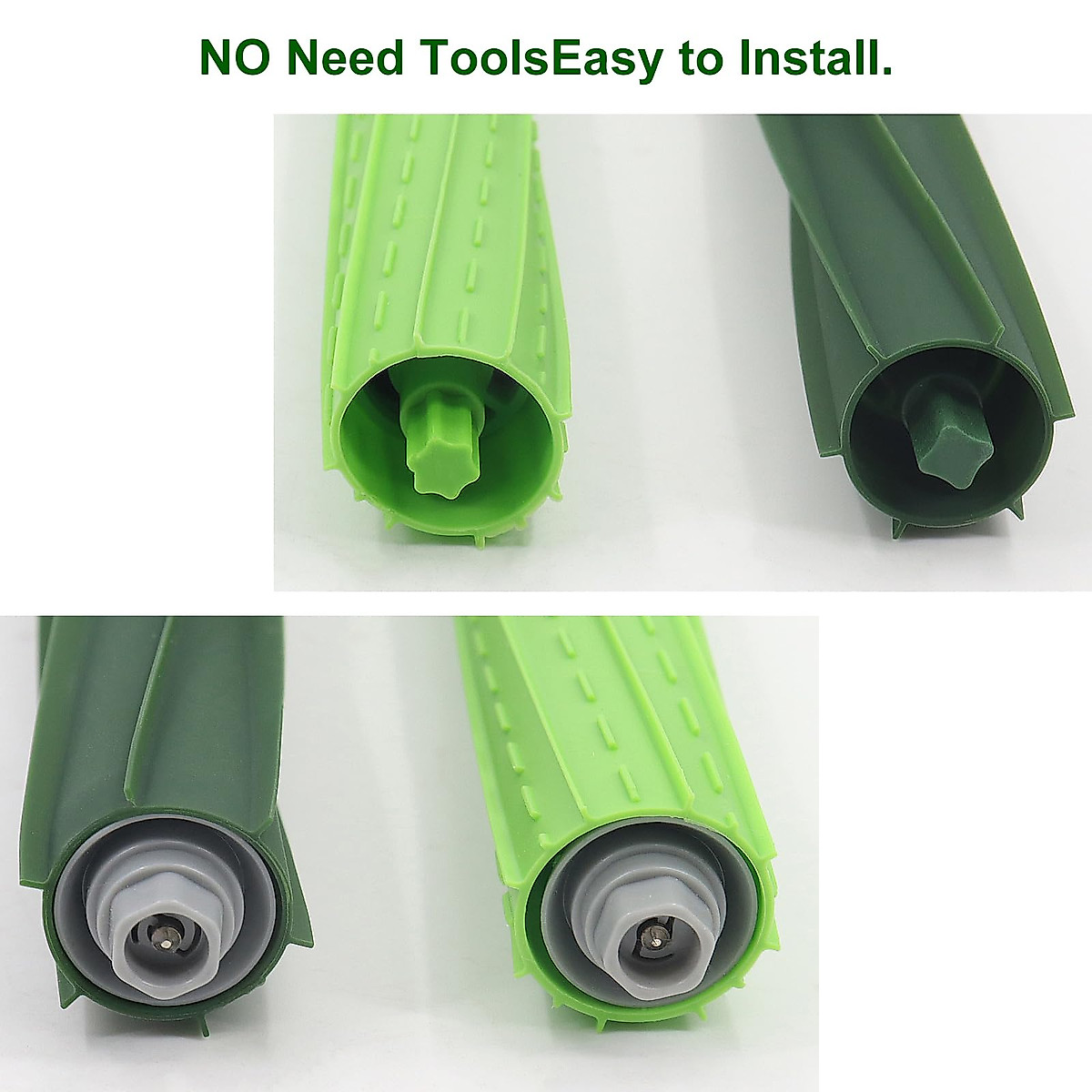 S9 Replacement Brush Parts Compatible with iRobot Roomba S9 (9150) S9+S9 Plus (9550) S Series Vacuum Cleaner, 3 Set Vacuum Cleaner Rubber Roller Brushes