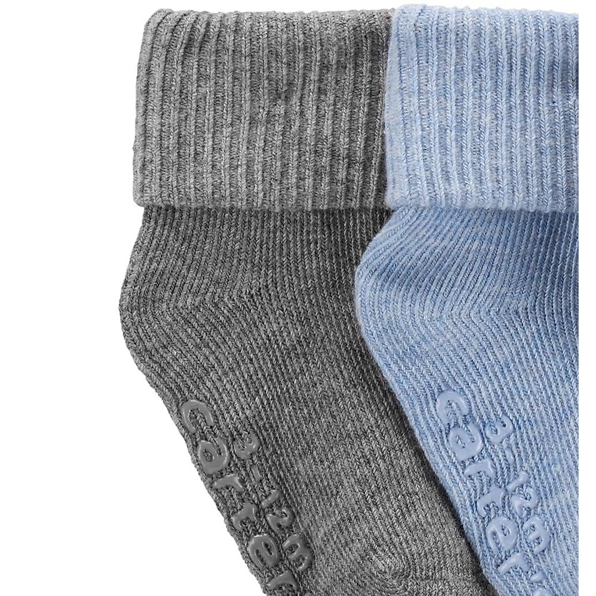 Carter's Baby-Boys Socks, Solid, 3-12 Months (Pack of 6)