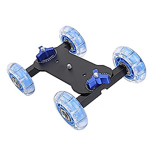 Voluxe Camera Dolly Wheel, Camera Dolly Skater, Silicone 1 PCS 1/4'' Screw 10KG Payload for Cellphone DSLR Camera Action Camera Photographers