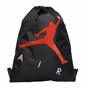 Jordan Boy's Air Drawstring Gym Sack (Big Kid) Black One Size