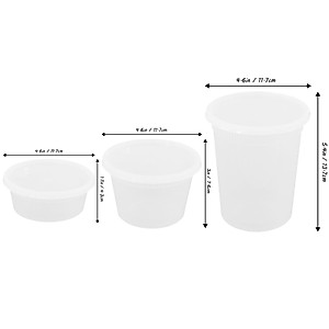 ulafbwur Deli Containers with Lids, 50-Pack Heavy-Duty Stackable Reusable Airtight Plastic Food Storage Container for Meal Prep, Freezer & Microwave Safe (50 Set Combo). L