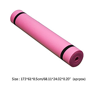 Jilin 5mm Thick Non-Slip EVA Yoga Mat Exercise Body Building Blanket Gym Fitness Equipment Sports Supplies