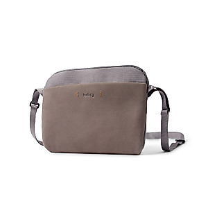 Bellroy City Pouch Plus Premium – (Slim Leather Crossbody Bag) - StormGrey