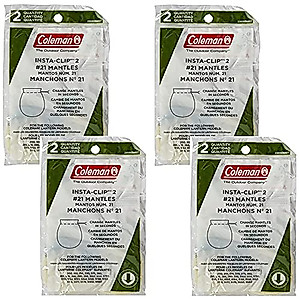 Coleman 21 Insta-Clip Sock Tab Mantles - 8 Pack