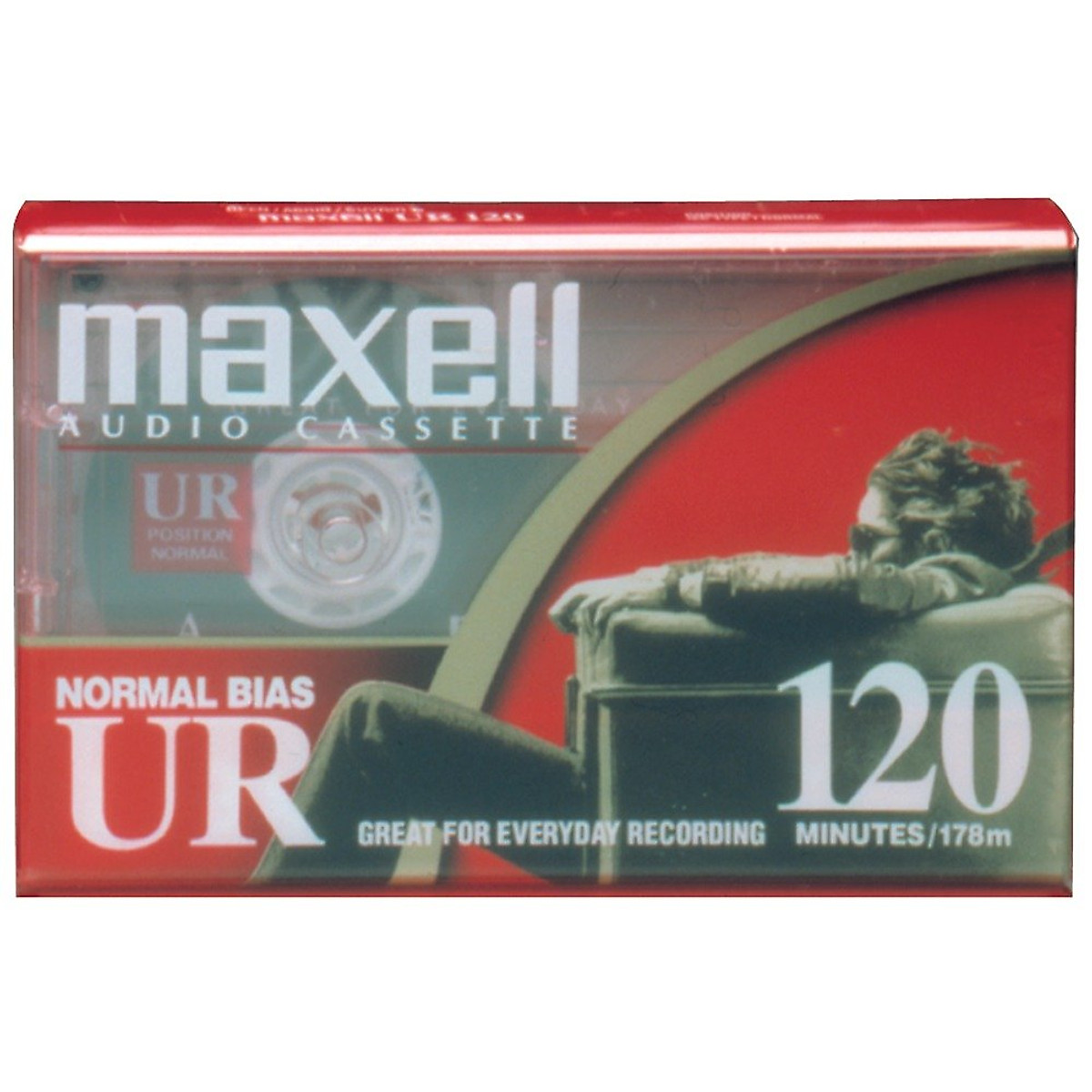 Maxell 108010 UR 120 Minute Normal Bias Audio Tape