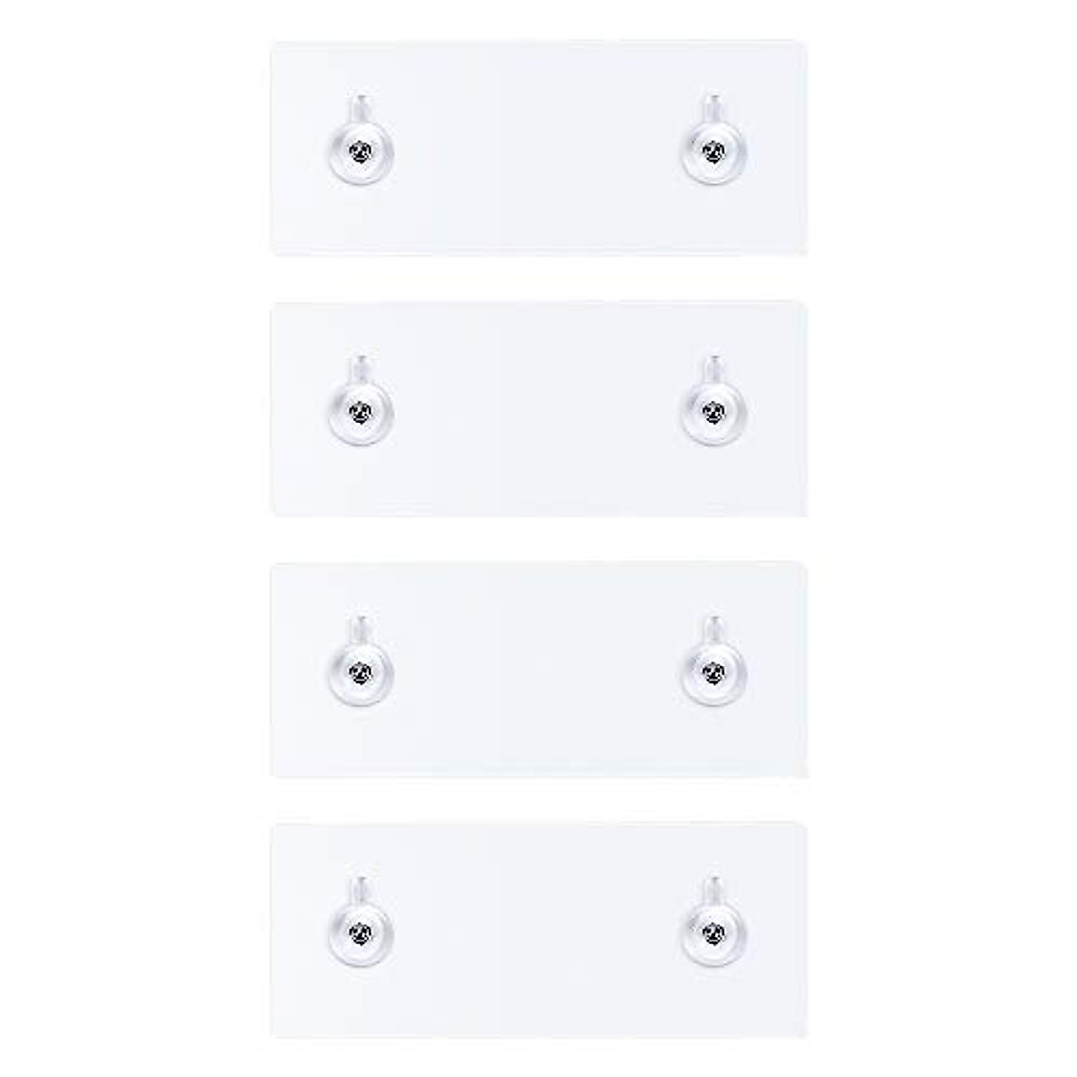 Vdomus adhesive suction sticker for no drilling 2 tier corner shower caddy - transparent