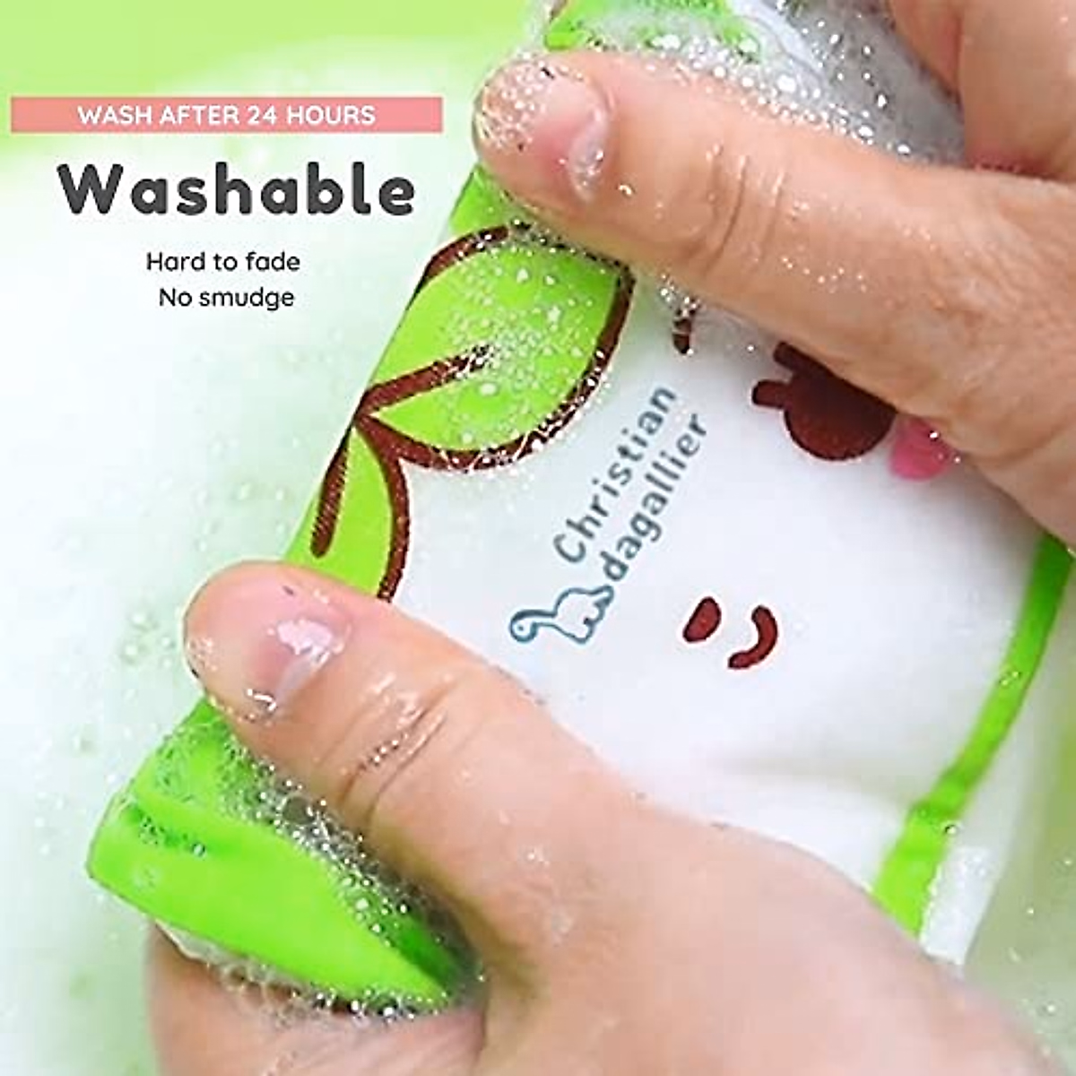 Yingya Personalized Name Stamp for Clothing Kids Custom Clothes Stamp Fabric Self-Inking