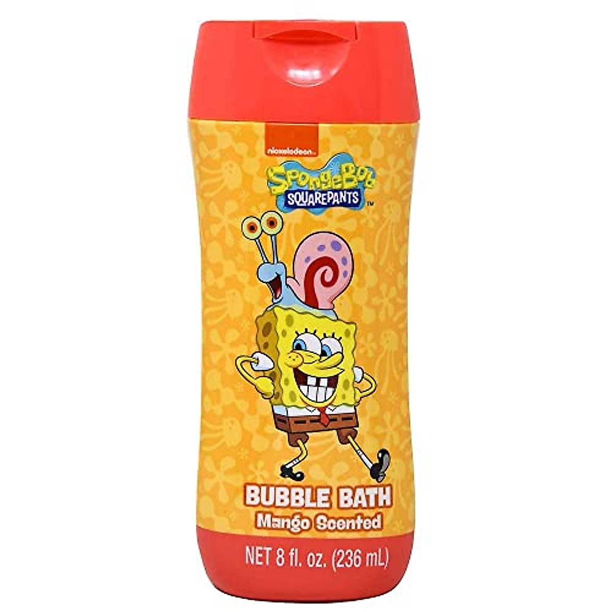 Spongebob Squarepants Bathroom Set for Kids - 5 Pc Bundle with Spongebob Body Wash, Shampoo, Bubble Bath, Plus Stickers, More | Spongebob Bath Supplies