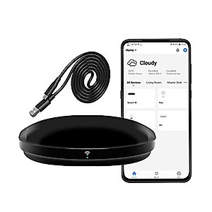 Smart IR Remote Control,All in One IR Blaster Control, Universal WiFi Infrared Remote Control for TV DVD Air Conditioner STB etc,Compatible with Alexa, Google Assistant