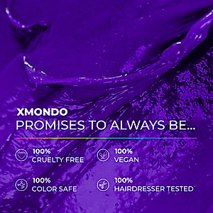 XMONDO Hair Supernova Blonde Toning Reparative Mask | Vegan Formula Reduces Unwanted Brassy & Yellow Tones on Blonde, Highlighted, and Gray Hair | 8 Fl Oz, 1-Pack