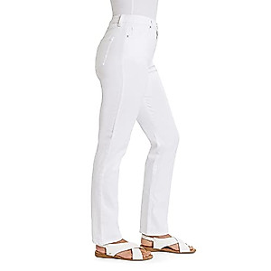 Gloria Vanderbilt womens Amanda Classic High Rise Tapered Jeans, Vintage White, 18 US Wide