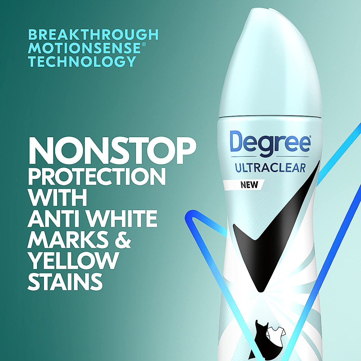 Degree Ultra Clear Antiperspirant Deodorant Dry Spray Anti White Marks and Yellow Stains Black+White Deodorant for Women 3.8 Ounce (Pack of 3)