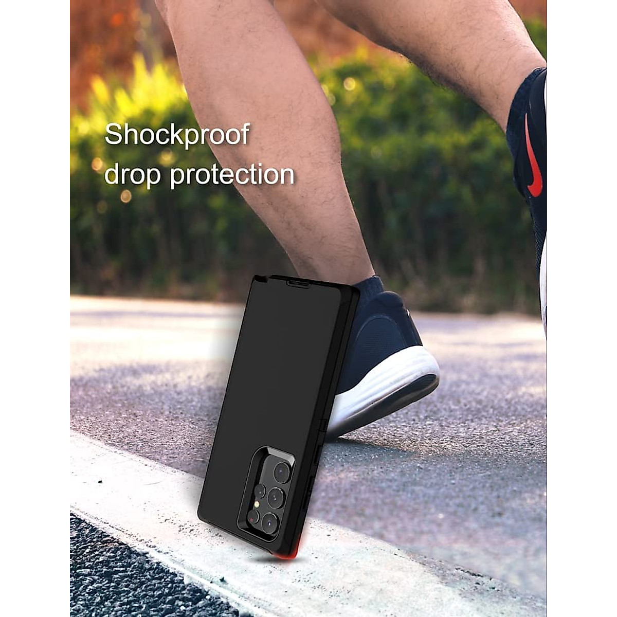 MXX Case Designed for Galaxy S22 Ultra,Full Protection Heavy Duty Shockproof Rugged Bumper Dust Proof Cover Case for Samsung S22 Ultra 5g 6.8" (Black)