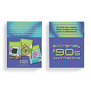 Knock Knock Extremely 90s Affirmations Deck: 50 Cards That Combine 1990s Nostalgia With The Power of Affirmations! (Affirmations from the Decades)