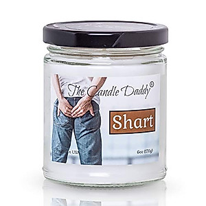 Shart - Terrible Near Turd Scented Melt- Maximum Scent "- Funny 6 oz Jar Candle- 40 Hour Burn time Hilarious Prank Gag Gift for Him Her Best Friend BFF Joke Candle