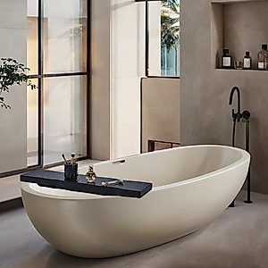 Generic Teak Wood Bath Caddy (Black)