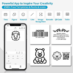 JADENS Thermal Label Printer & Bluetooth Label Maker