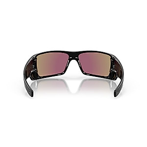 Oakley Men's OO9101 Batwolf Rectangular Sunglasses, Polished Black/Prizm Sapphire, 27 mm
