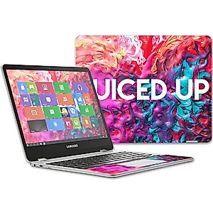 MightySkins Skin Compatible with Samsung Chromebook Plus 12.3"(2017 - Juiced Up | Protective, Durable, and Unique Vinyl Decal wrap Cover | Easy to Apply, Remove, and Change Styles | Made in The USA