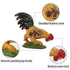 30pcs O Gauge Farm Animal 1:43 Scale Painted Chicken Duck Goose PVC Model Train Layout AN4304-30-AMUS