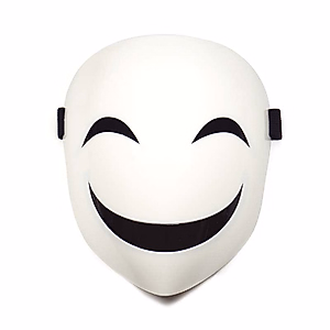 TOKYO-T Smile Mask Anime Kagetane Hiruko Cosplay Halloween Prop White