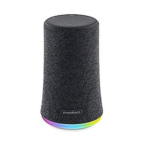 Soundcore Flare Mini Bluetooth Speaker, Outdoor Bluetooth Speaker, IPX7 Waterproof for Outdoor Parties, LED Light Show with 360° Sound and BassUp Technology