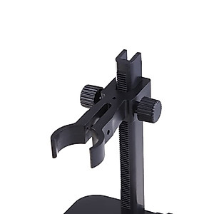 WSJIE Aluminum Alloy Microscope Stand Portable Up and Down Adjustable Digital Electronic Microscope Holder Stand (Color : A, Size : 15x15x12cm)