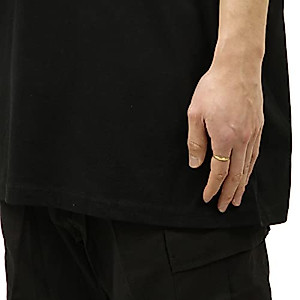 Pro Club Men's Comfort Cotton Short Sleeve T-Shirt, Black, Large