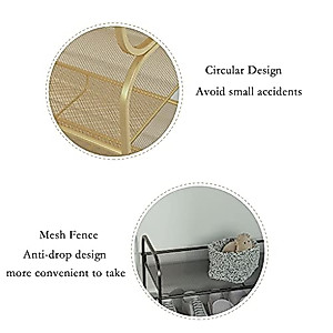 Shoe Rack Shoe Shelf Stackable Shoe Rack 4 Tier Shoe Rack, Stackable and Adjustable Sturdy Metal Mesh Shoe Storage Organizer Shelf, Ideal for Entrance, Living Room, Bedroom, Hallway Shoe Bench Stacka