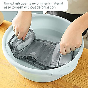 FQkongI Underwear Drawer Organize 6 Piece Foldable Closet Organizer Closet Clothing Dividers and Storage for Bras Socks Underpants Panties and Ties Organization(Grey, 6/7/11)