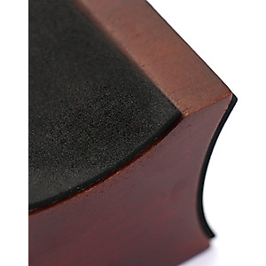 QWORK Guitar Neck Rest, String Instrument Wooden Neck Craddle Guitar Neck Rest Support Pillow for Guitar Workstation, Ukuleles, Violins, Banjos, Mandolins