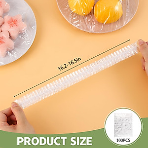 Smallchuzi Plastic Bowl Covers 100pcs Elastic Reusable, Shower Caps for Sourdough Bread Proofing, Outdoor Food Covers to keep Bugs Away, Stretch Bowl Covers for Outside, Rising, Fly, Picnic, Fridge