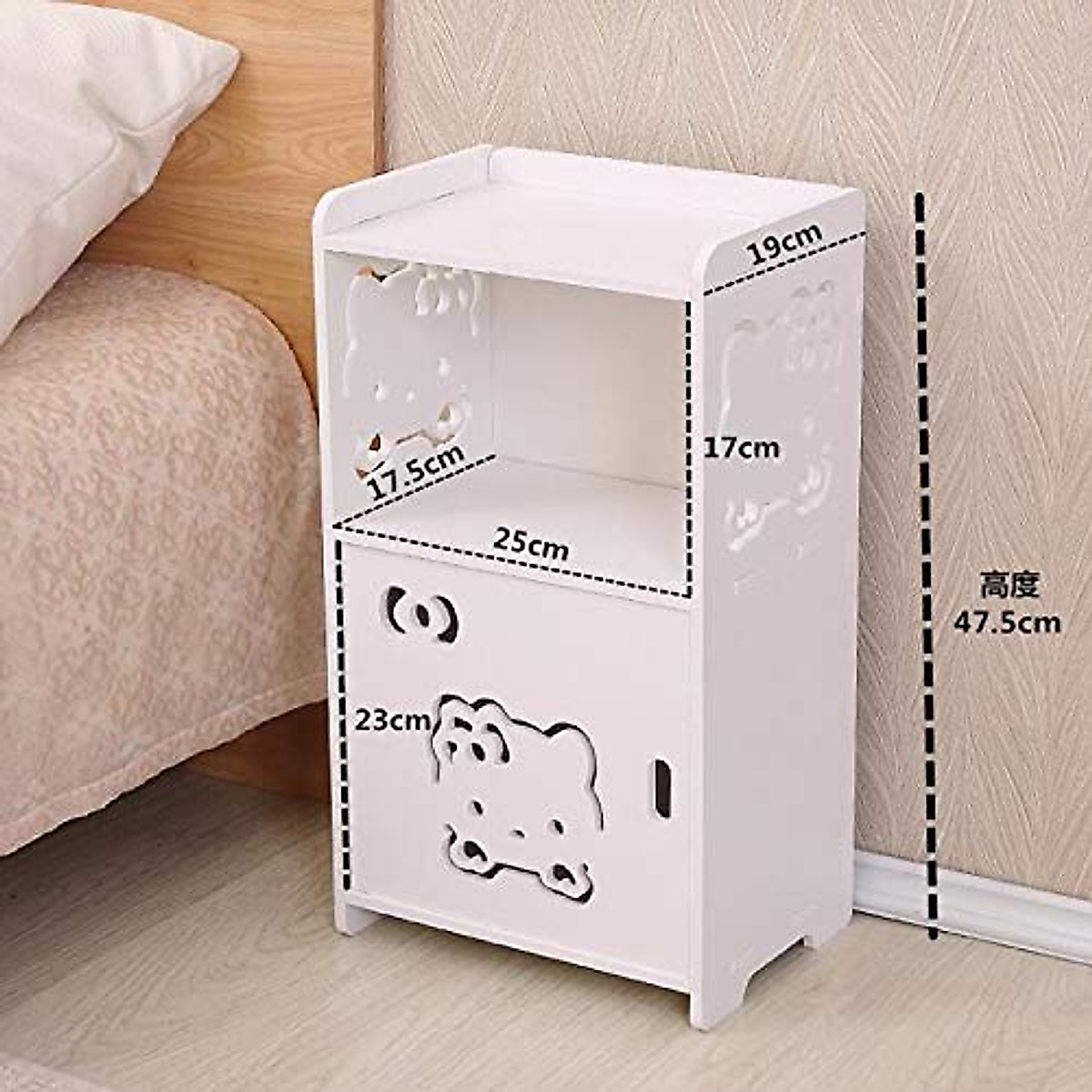 WALNUTA Bedroom Furniture Bedside Table Modern Storage Small Cabinet Assembly nightstand Bedroom Storage Bedside Cabinet