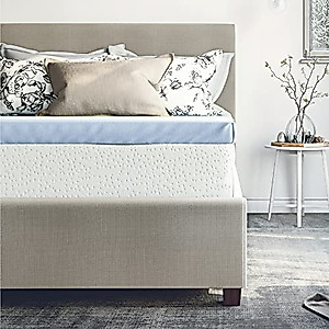 Classic Brands 3-Inch Cool Cloud Gel Memory Foam Mattress Topper With Free Cover, Queen