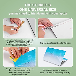 WINTOJO Laptop Skin Sticker Cover Decal,12 13 13.3 14 15 15.4 15.6 inch Laptop Notebook Vinyl Skin Sticker Cover Protector for Women Men, Reusable Decorative Waterproof Removable Beach (W-NEK-34)