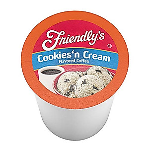 Friendly's Coffee Pods, Assorted Flavored Ice Cream Variety Pack, Compatible with Keurig K Cup Brewers, 40 Count