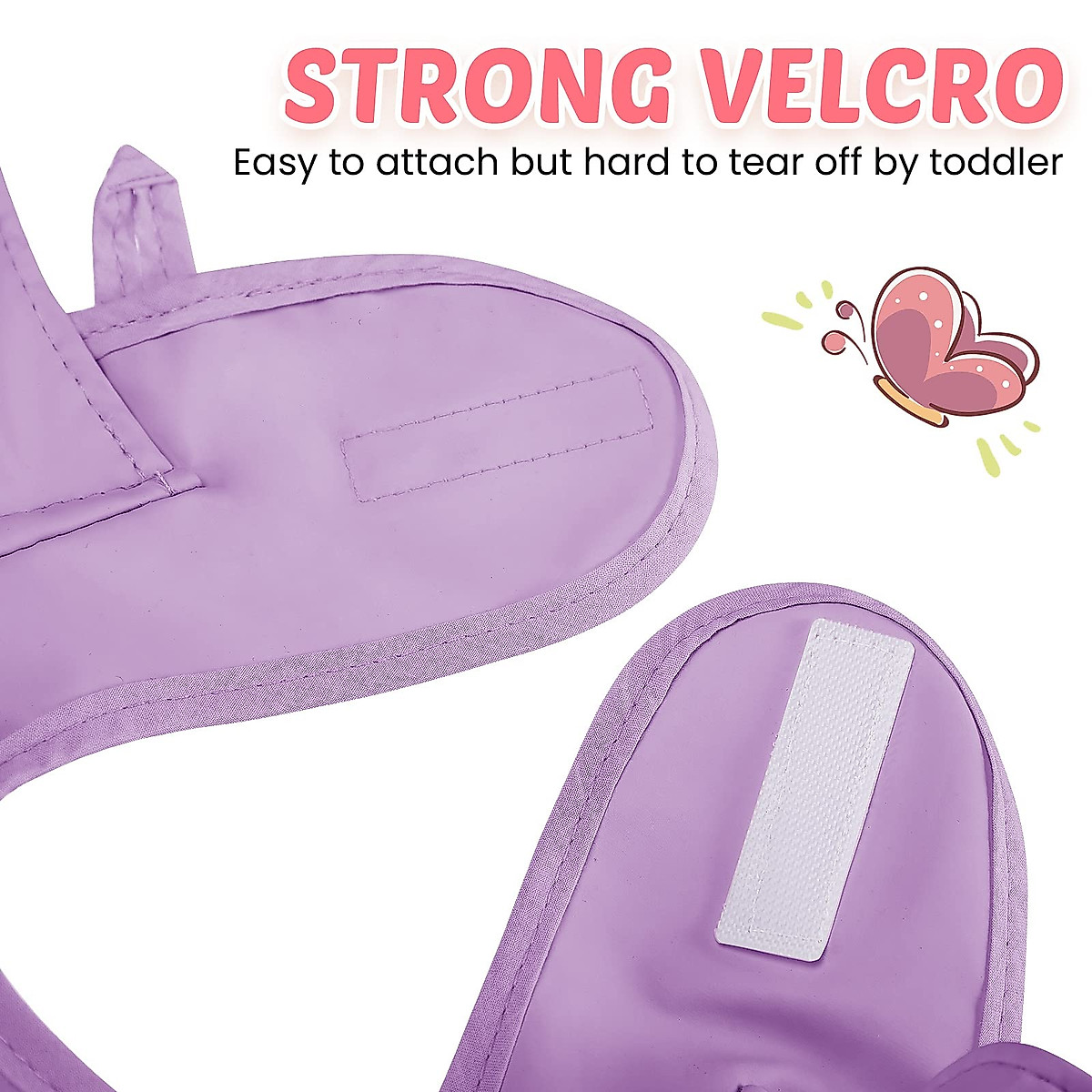 JaGely 3 Pack Waterproof Baby Bibs for Girls Soft Feeding Bibs for Girl Baby Eating Smock Bibs with Food Catcher Better Than Silicone Baby Girl Bib Smock Soft Feeding Bib for Babies